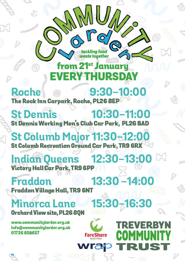 Community Larder Support to the Community | Newquay Foodbank